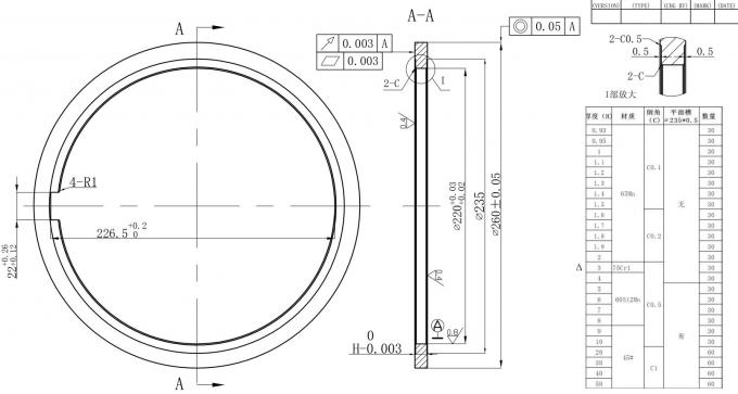 Slitting Machine Spacers Slitter Overarm Tooling